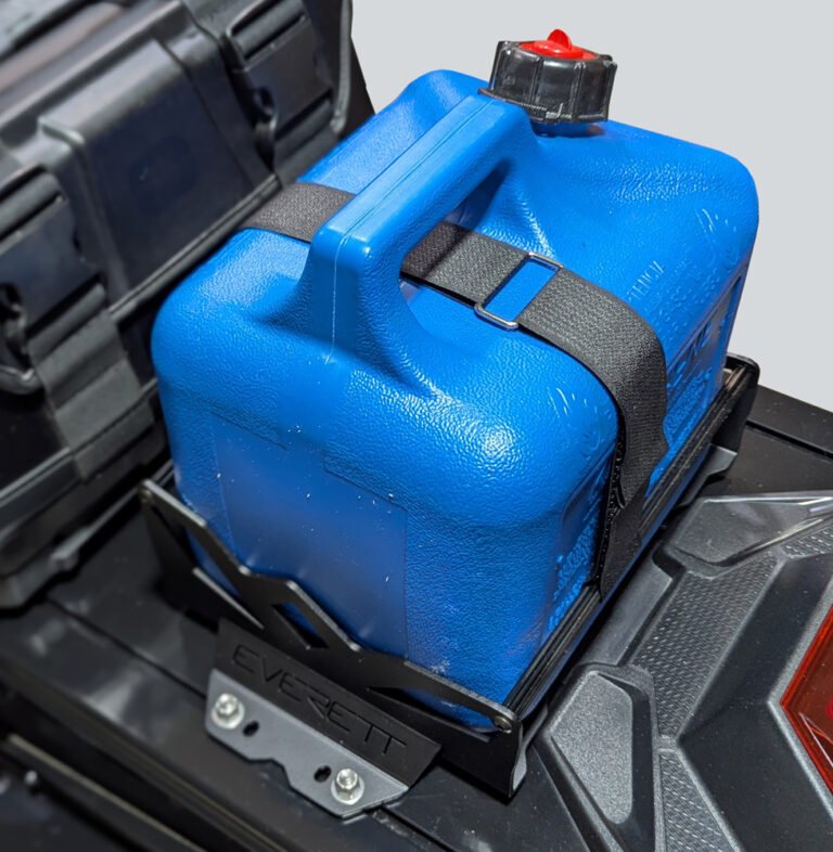 Everett Snowmobile Tunnel Gas Can Rack