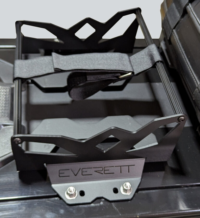 Everett Snowmobile Tunnel Gas Can Rack