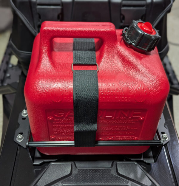 Everett Snowmobile Tunnel Gas Can Rack